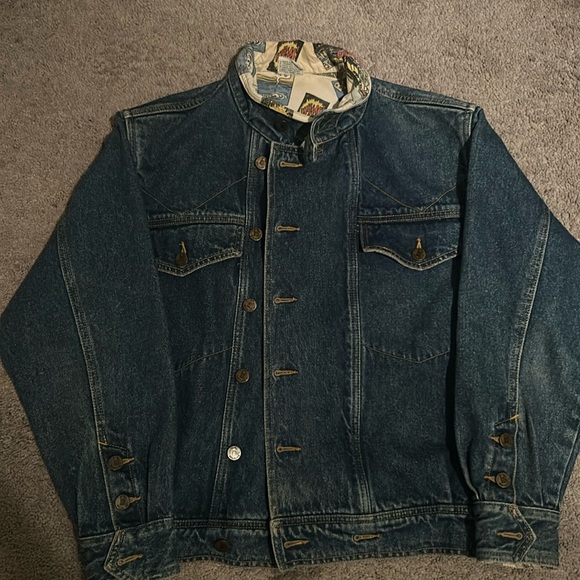 Jackets & Coats | Rare Gasoline Comic Denim Jacket | Poshmark